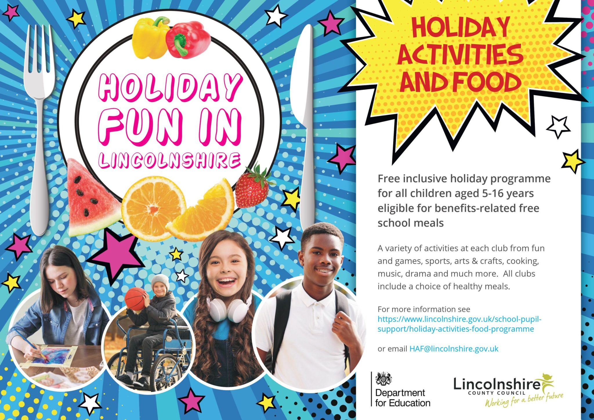 Lincolnshire Holiday Activities and Food (HAF) - St Peter and St Paul ...